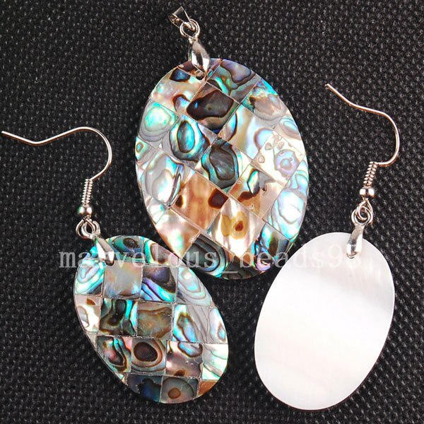 Jewelry Zealand Abalone Shell Oval Dangle Earring ... – Grandado