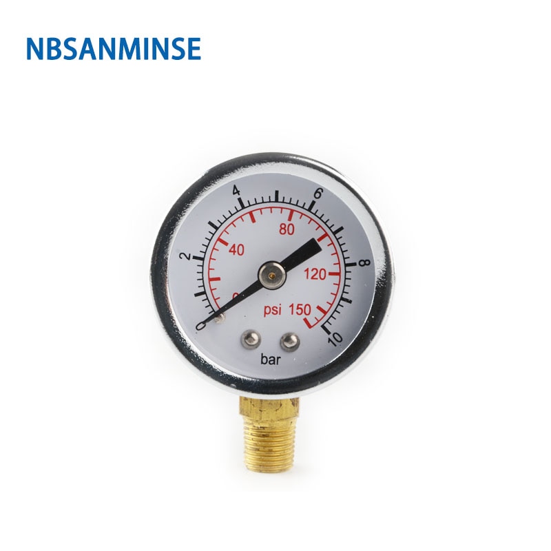 NBSANMINSE 1,5 Zoll 40mm Metall Manometer G NPT 1/... – Vicedeal