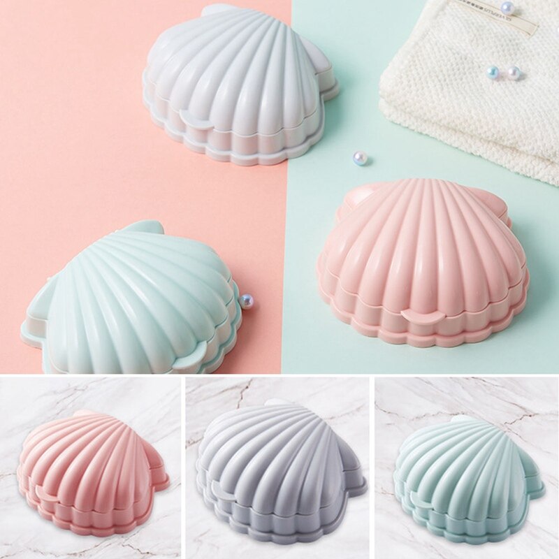 Portable Shell Shape Soap Dish Bathroom Drain Soap... – Vicedeal
