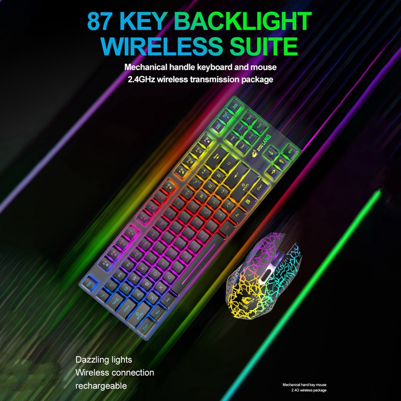 ZIYOU LANG Wireless Gaming Keyboard and Mouse Comb... – Grandado