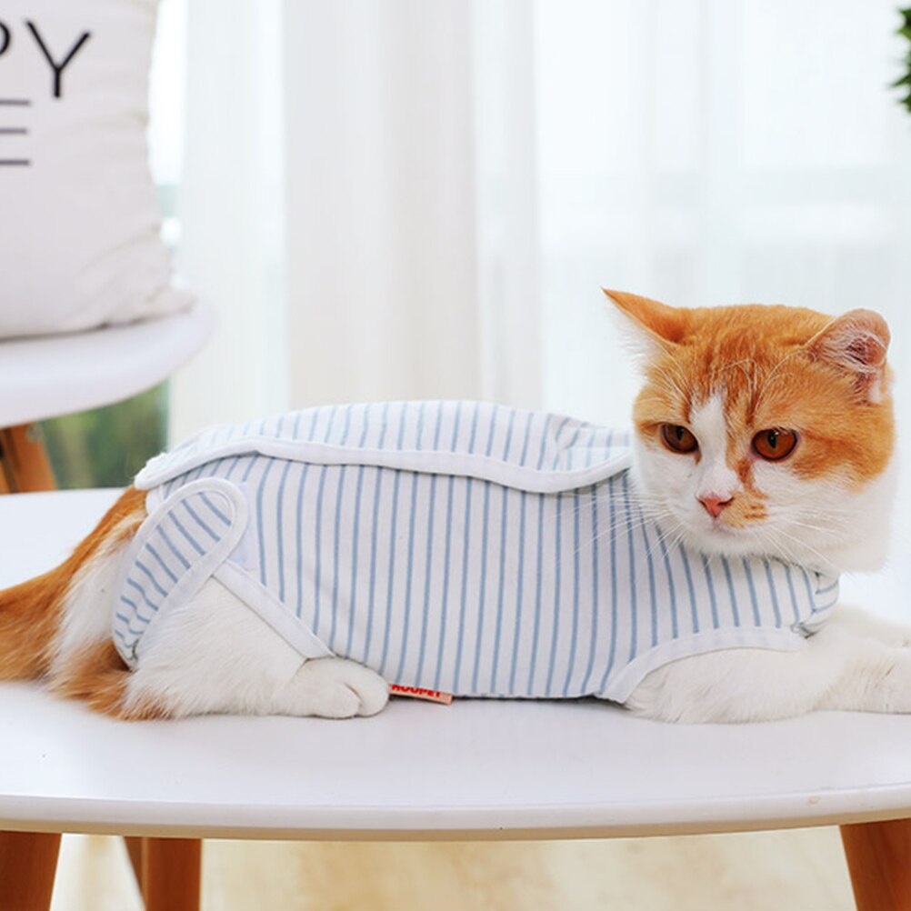 Pet Cat Post-Operative Wounds Clothes Shirt Surger... – Grandado