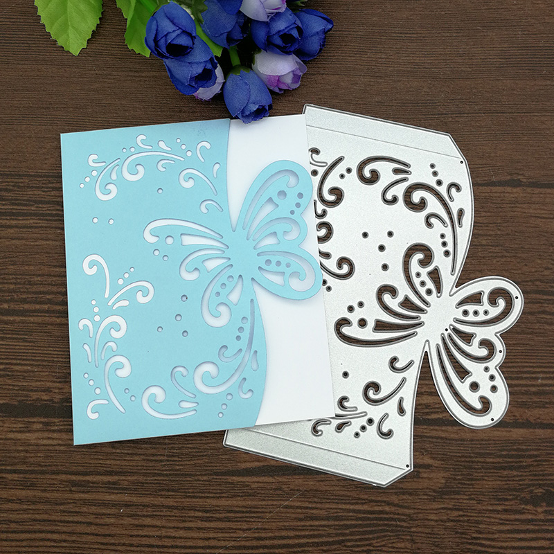 Butterfly envelope greeting card Metal Cutting Die... – Vicedeal