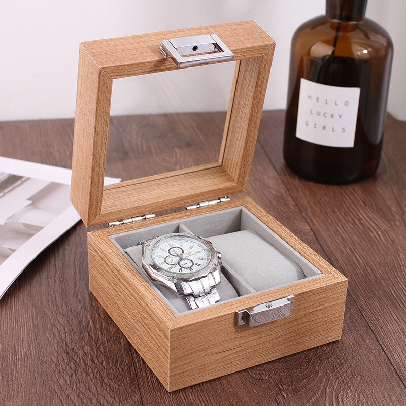 Wooden Watch Box Organizer Storage for Clock Watch... – Grandado