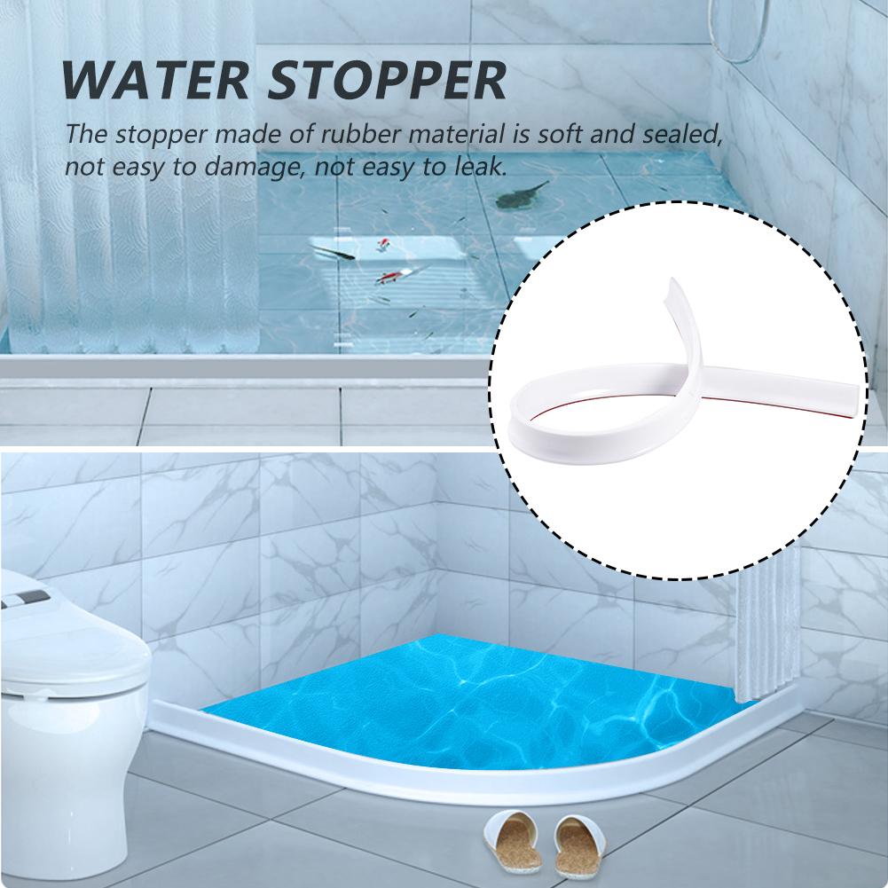 Shower Barrier Rubber Water Stopper Bathroom Water... – Vicedeal