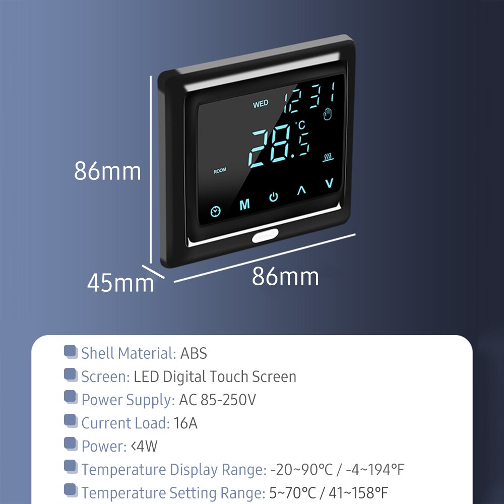 Wi-Fi Smart Thermostat 16A Digital Temperature Con... – Grandado