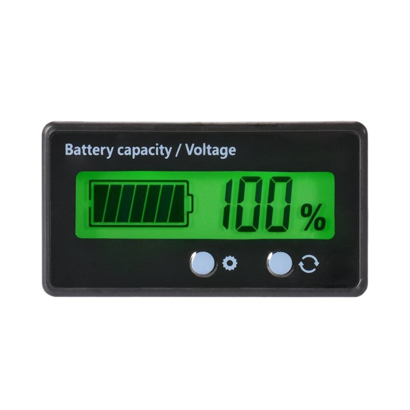 Lcd Battery Capacity Monitor Gauge Meter,Waterproo... – Vicedeal