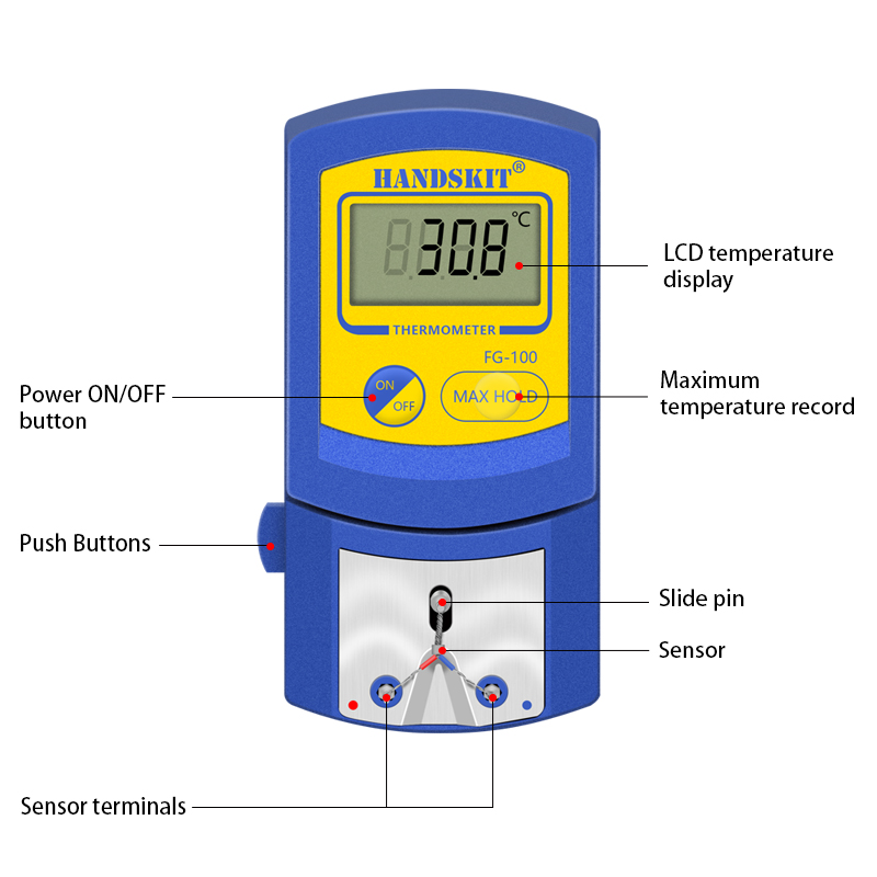 FG-100 Soldering Iron Tip Thermometer Tester With ... – Grandado