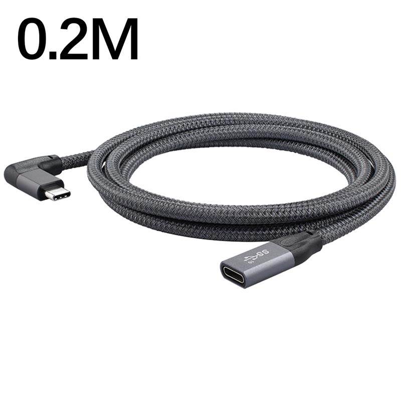 100W Pd 5A Gebogen USB3.1 Type C Verlengkabel 4K @... – Vicedeal