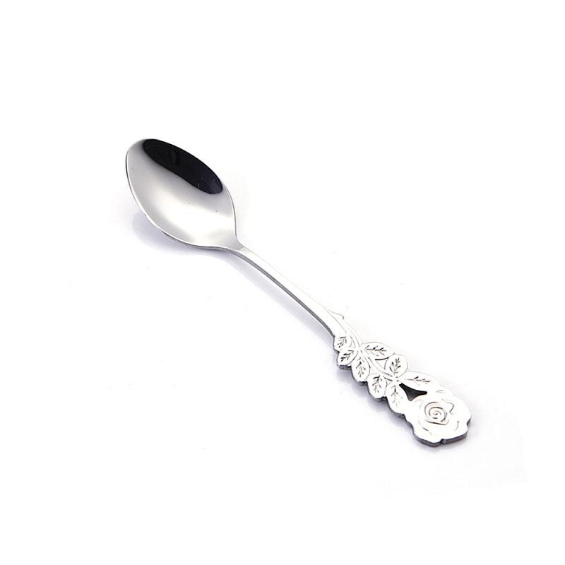 1pcs Stainless Steel Teaspoon Tea Ice Cream Spoon ... – Vicedeal