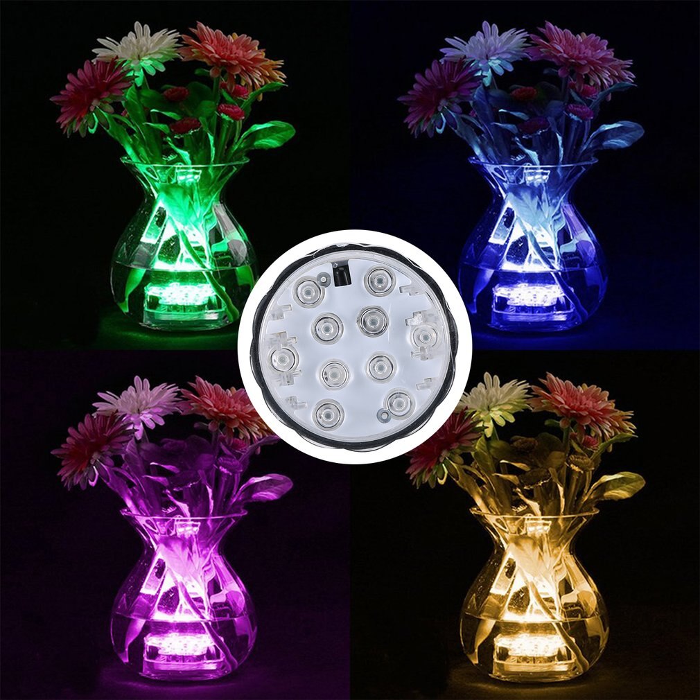10LED Remote Controlled RGB Submersible Colorful L... – Vicedeal