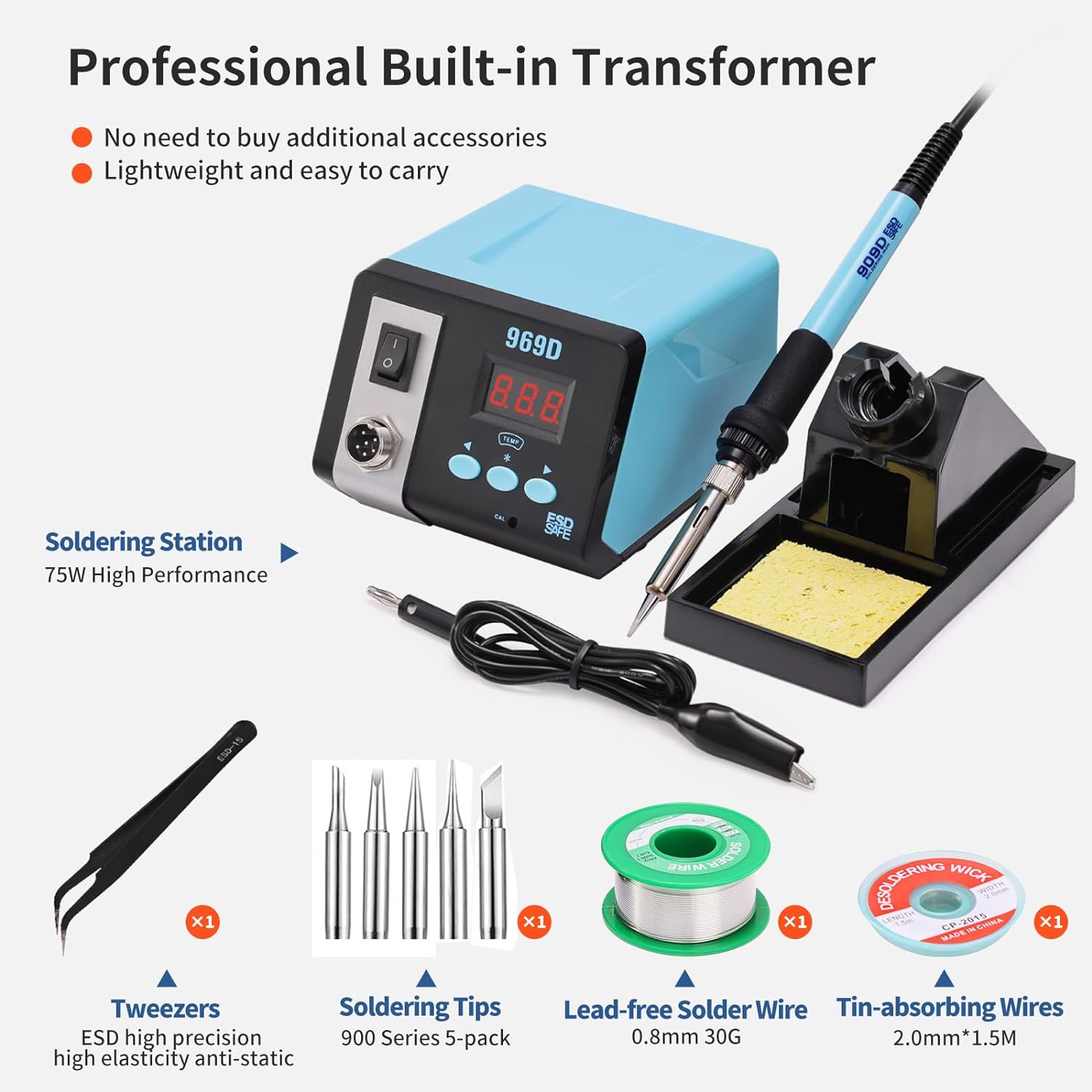 Soldering Station 75W Digital Display Anti Static ... – Grandado