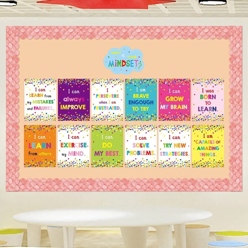 20M Ombre Scallops Bulletin Board Borders Rainbow ... – Grandado