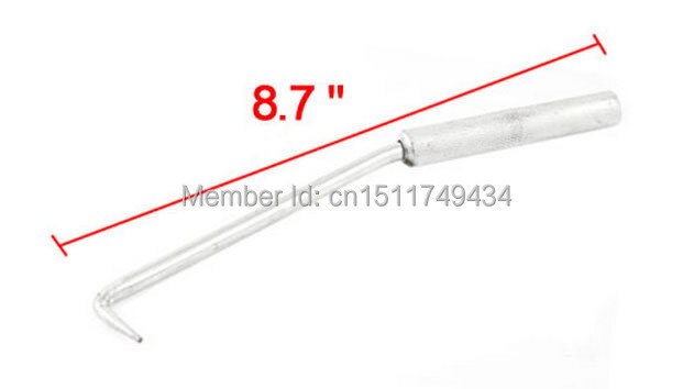 22cm 8.7" Long Silver Tone Hook Style Tip Met... – Grandado