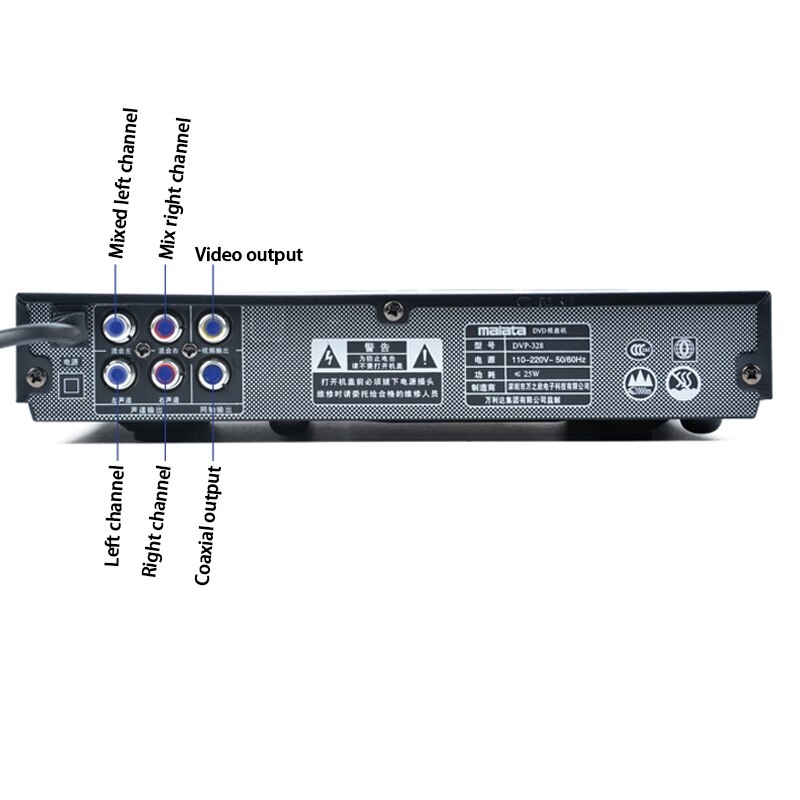 KYYSLB DVP-328 10W Home Tray Type Dvd Player Vcd P... – Grandado