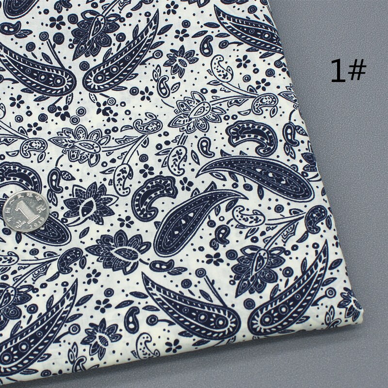 Ethnic Style Paisley Printed Fabric 100% Cotton Po... – Vicedeal