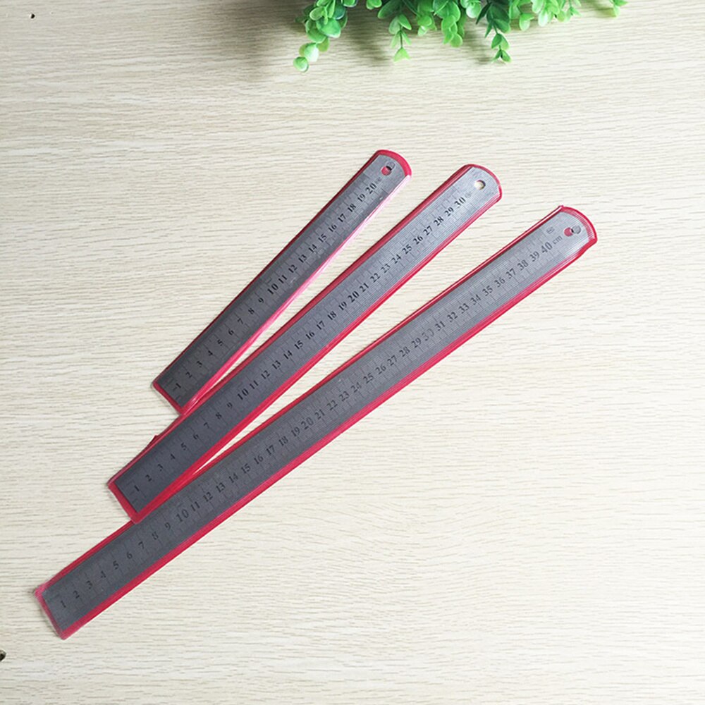 3Pcs Stainless Steel Ruler Metal Ruler for Enginee... – Vicedeal