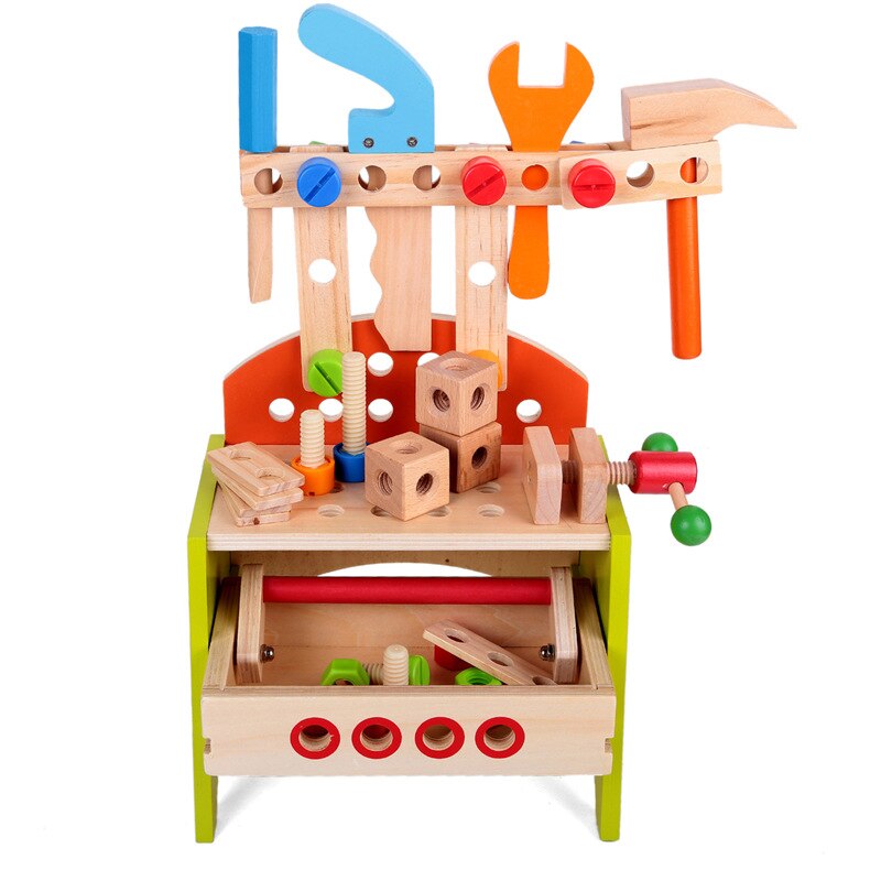 Wooden Toy Multifunctional Tool Table Children's N... – Vicedeal