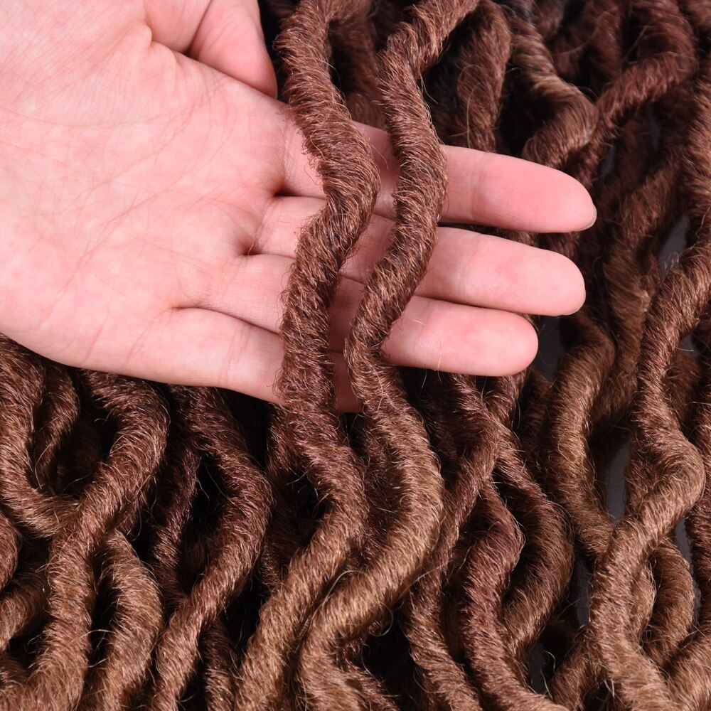 18inch Nu Locs Crochet Hair Braids Goddess Faux Lo... – Grandado