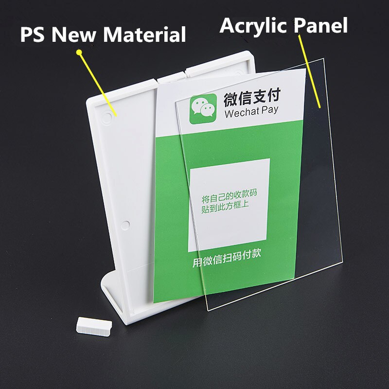 A6 L Slanted Single-sided Presentation Acrylic Sig... – Grandado