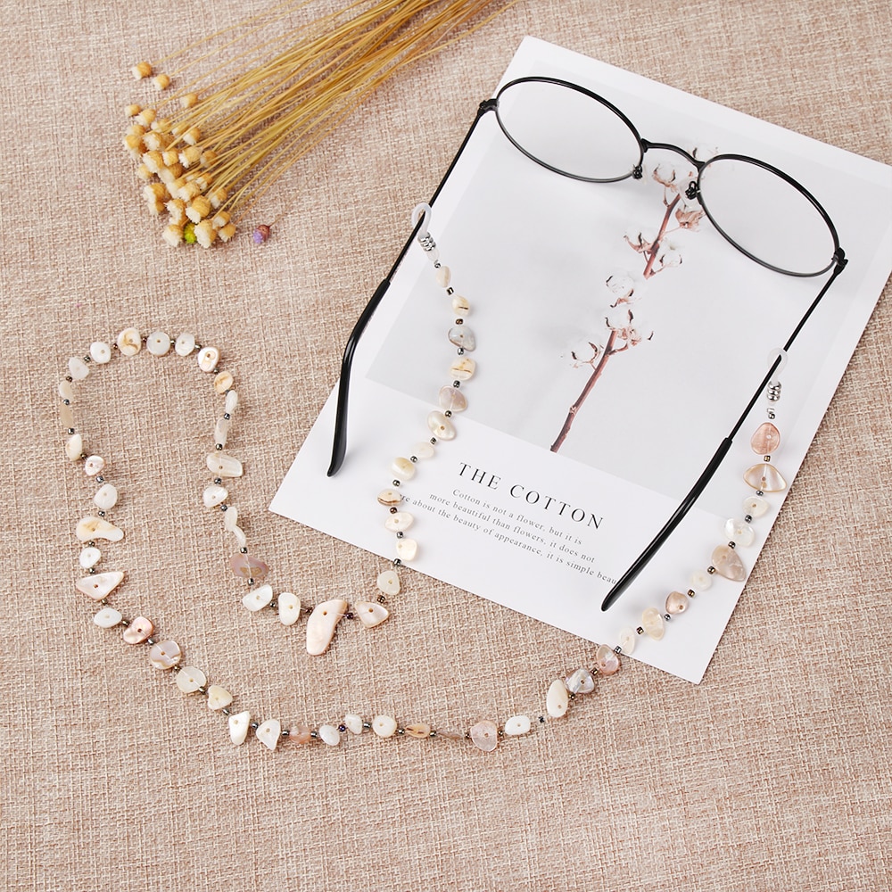 2 Colors Shell Beaded Eyeglass Chains Anti-slip Su... – Grandado