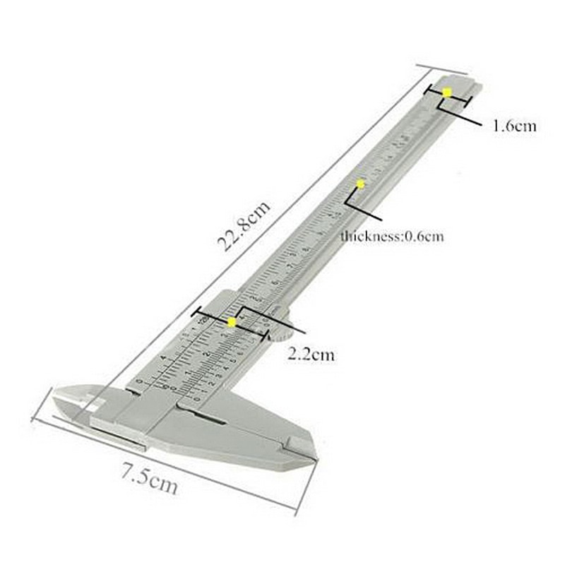 1 Piece 150 mm Mini Plastic Sliding Vernier Calipe... – Vicedeal