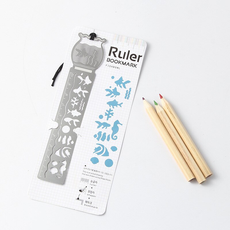 Multifunction Hollow Metal Painting Ruler Cute Mea... – Vicedeal