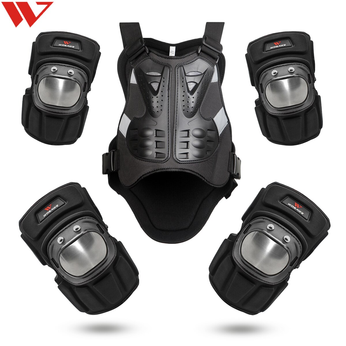 Motorcycles Protection Armor Set Knee Pad Elbow Pa... – Grandado