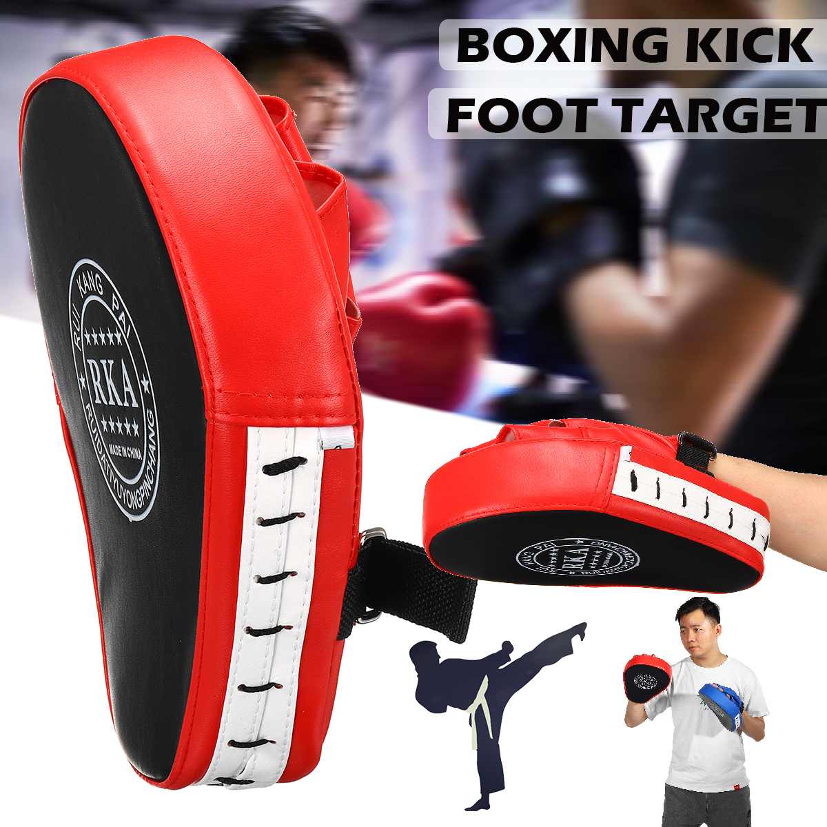 Kick Boxing Gloves Pad Punch Target Bag Men MMA PU... – Vicedeal