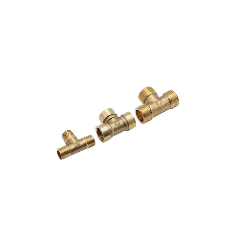 Brass Tee Fittings Male Female Thread 3 Ways T Typ... – Grandado