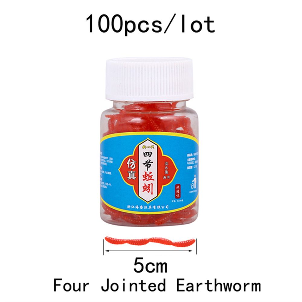 100pcs/Bottle Soft Lure Simulated Earthworm Bionic... – Grandado