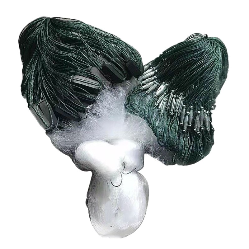 Lawaia 50M Fishing Net with Pendant Weight Gillnet... – Vicedeal