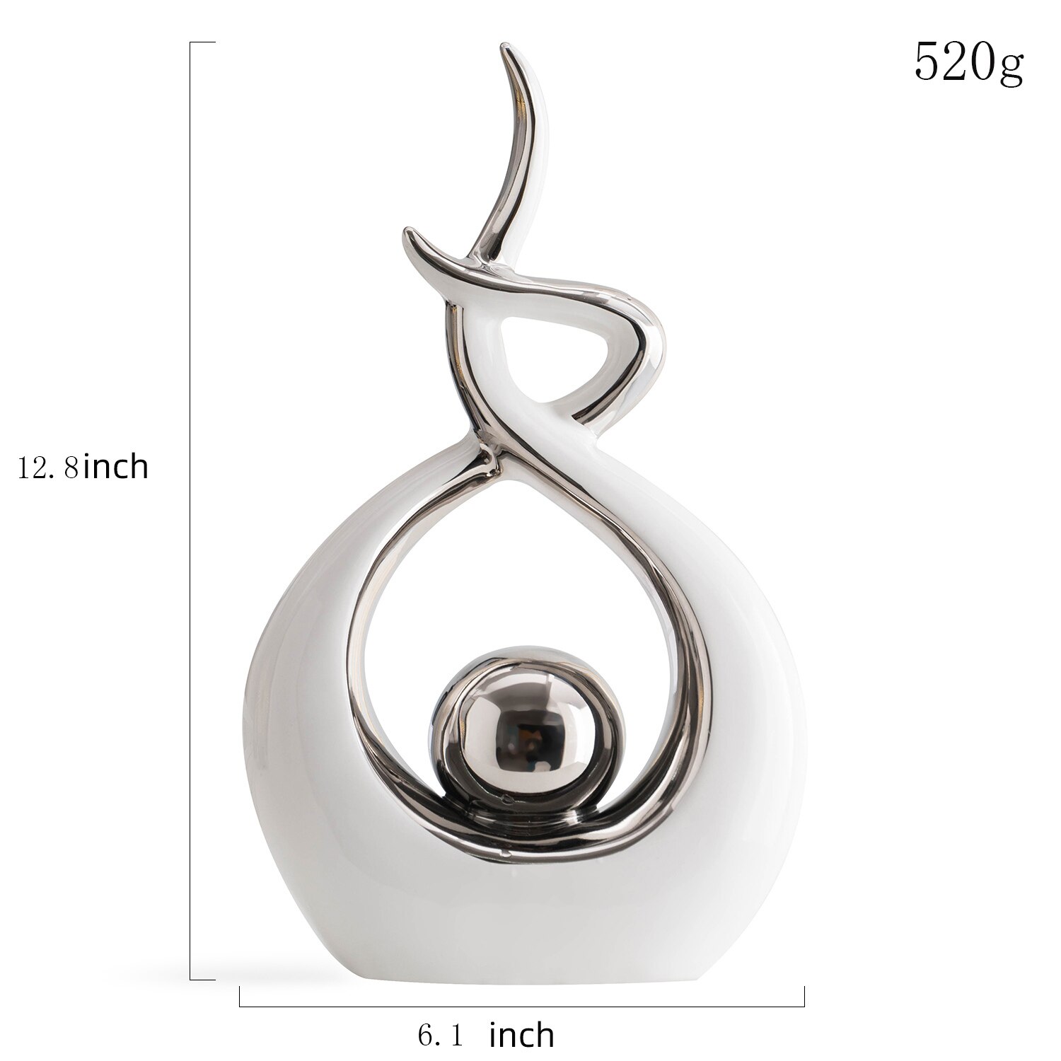 Abstract Sculpture Ceramic Statue Home Decor Figur... – Grandado