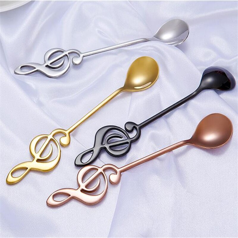 Stainless Steel Musical Note Handle Spoon Coffee S... – Vicedeal