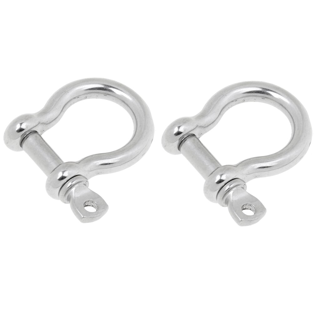 2 Pieces Boat Stainless Steel Shackle Bow Shackle,... – Grandado