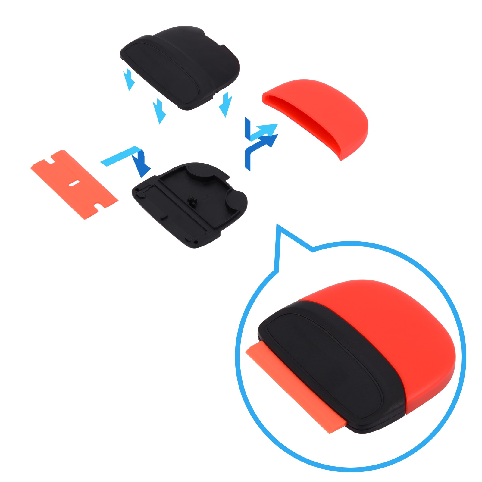 EHDIS Multi Sticker Remover Razor Scraper Squeegee... – Grandado