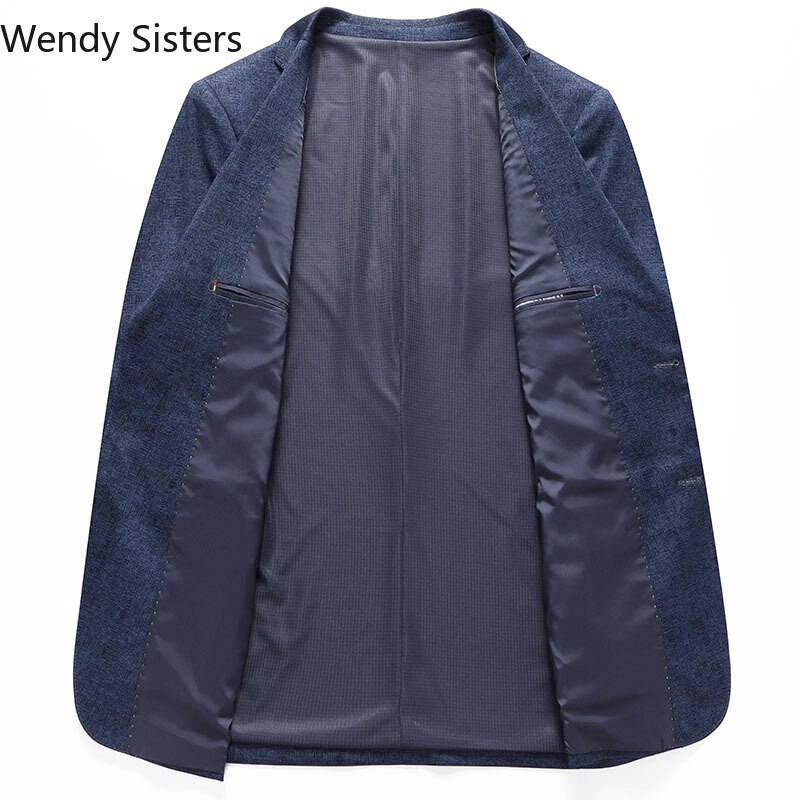 Brand Spring Mens Blazer Jacket Blue Light Busines... – Vicedeal