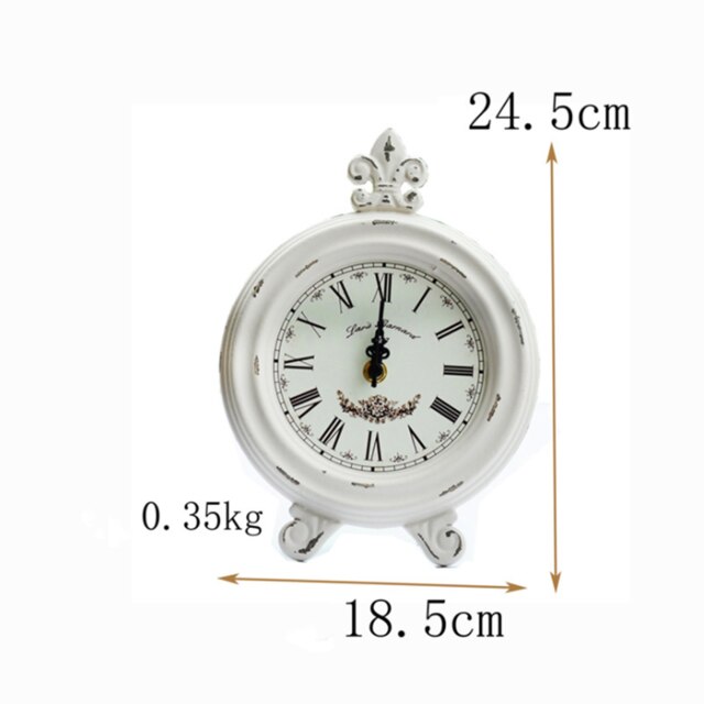 Vintage Wood Clock Table Alarm Clock Rural Style R... – Vicedeal