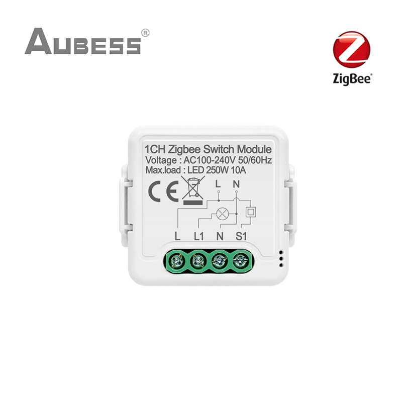 Aubess Tuya Zigbee Smart Lichtschakelaar Module 1/... – Vicedeal