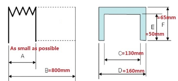 U shape accordion protection bellows,Width-130mm H... – Grandado