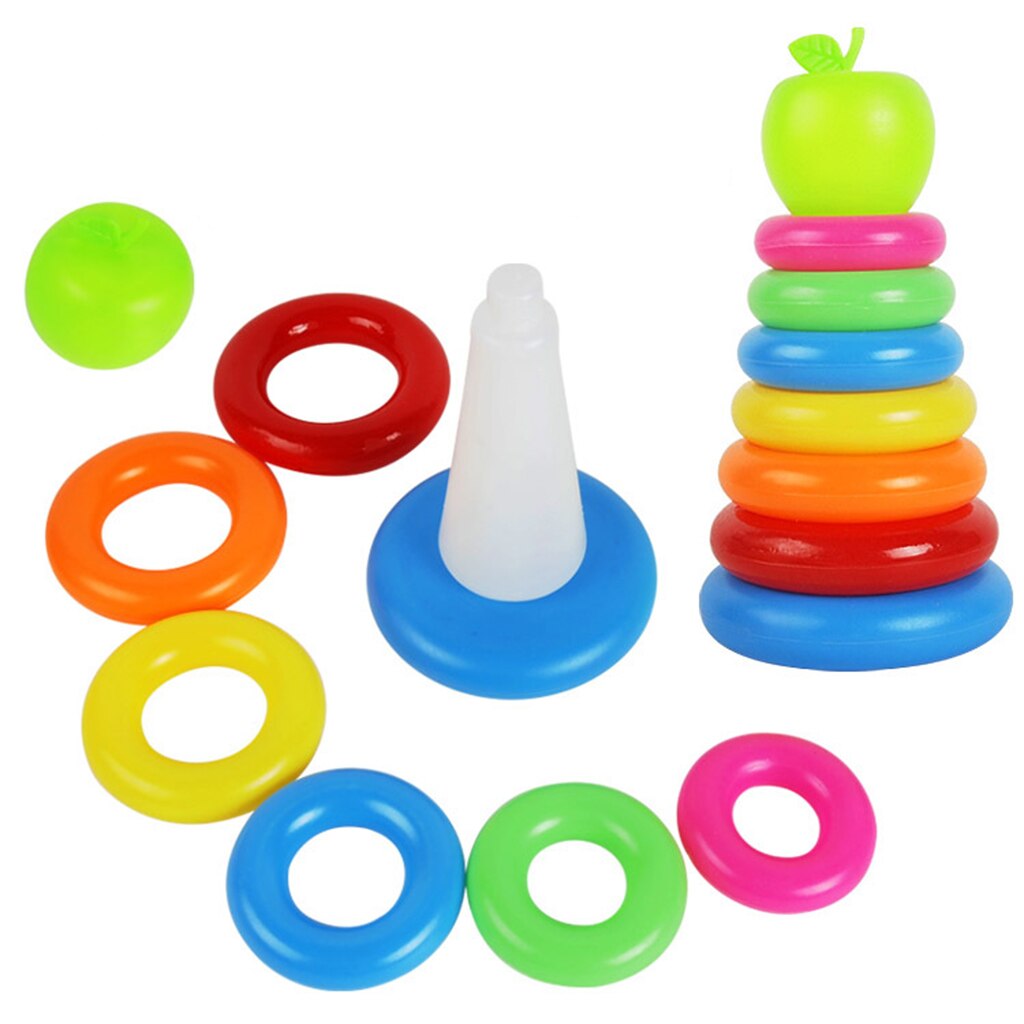 Plastic Stacking Rings Bath Toy Set Baby's Develop... – Grandado