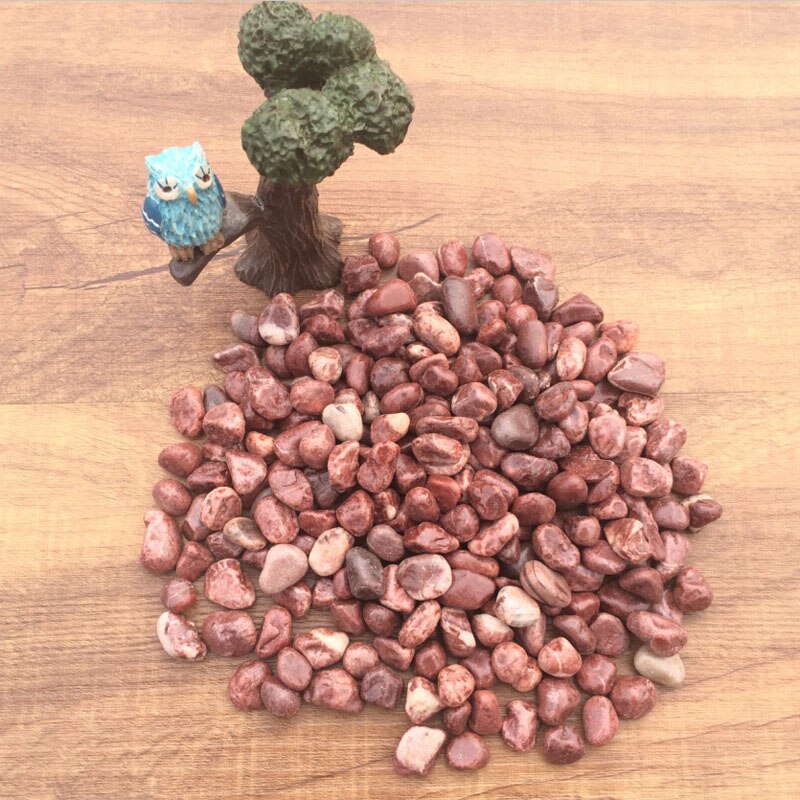 30g/ pack Red Textured Natural Pebbles Stone Micro... – Vicedeal