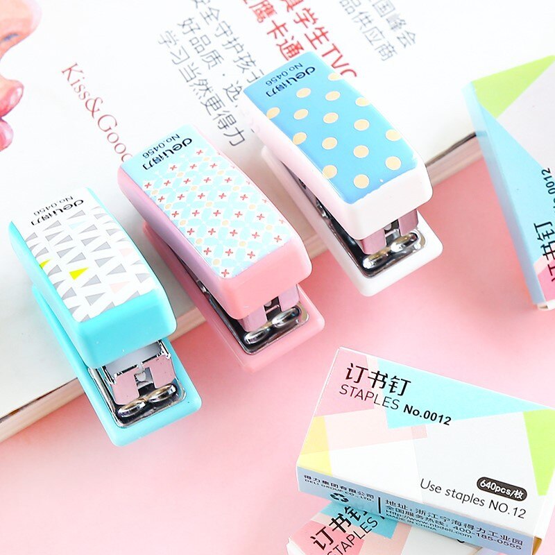 Deli 0456 Stapler Kit Cute Cartoon Stapler Mini Sm... – Vicedeal