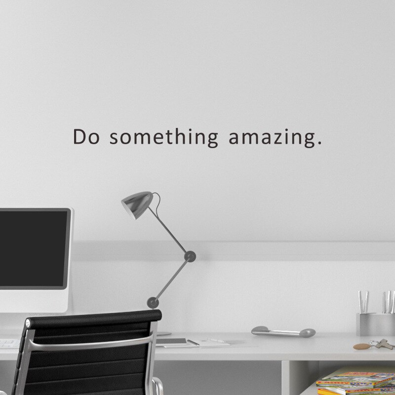 Do something amazing Inspirational Wall Sticker li... – Grandado