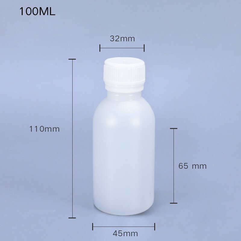 10PCS 100ML Empty Plastic Bottle with Lid Narrow M... – Grandado