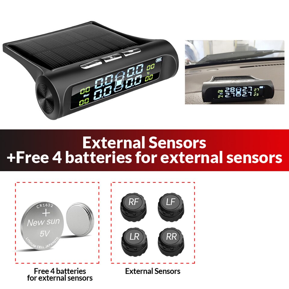 Acceo Smart TPMS Car Tire Pressure Alarm Monitor S... – Vicedeal