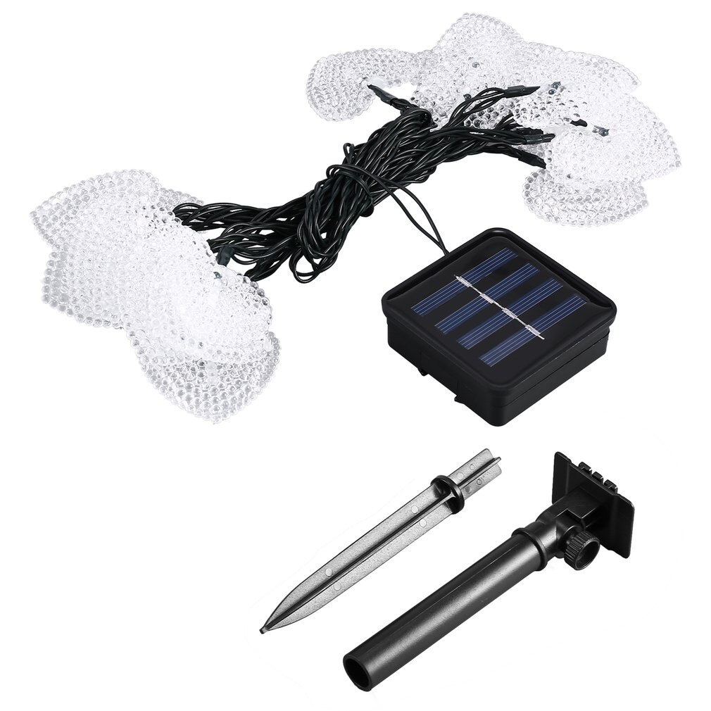 20 LED Heart Solar String Lights with Solar Panel ... – Vicedeal