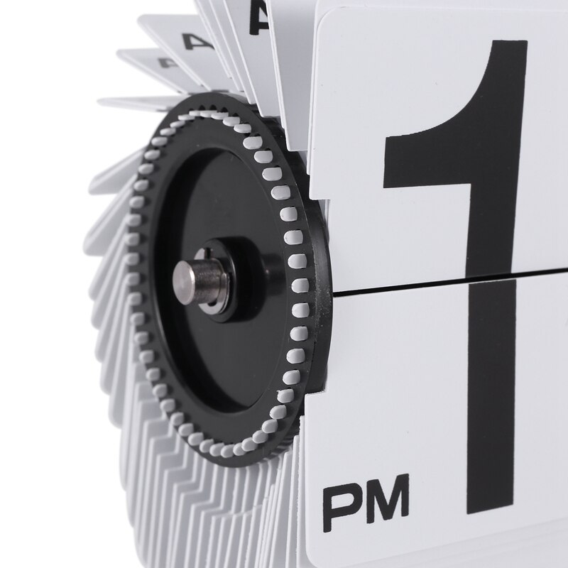 White Modern Digital Mechanical Retro Flip Clock w... – Vicedeal