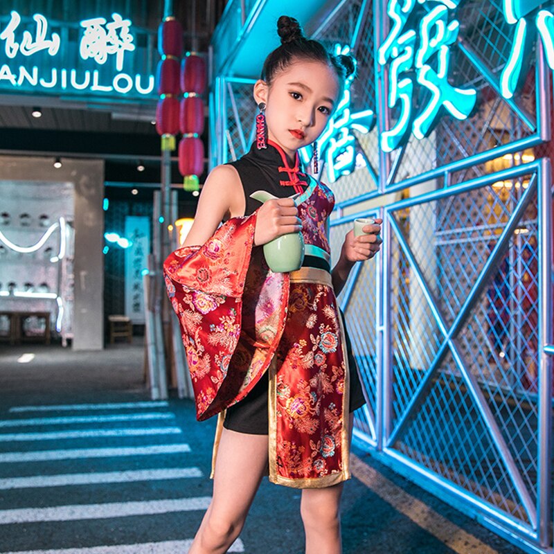 Kids Hip Hop Costumes Chinese Style Street Dance C... – Grandado