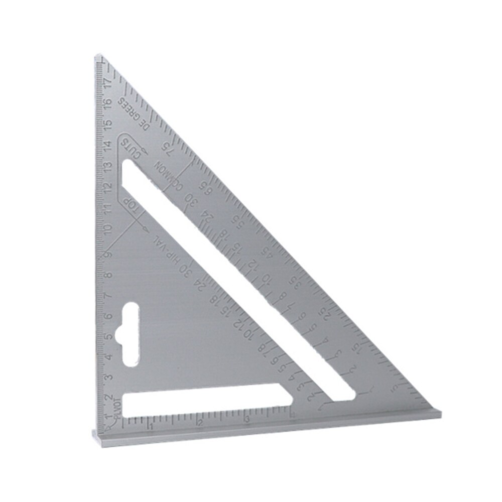 7 tum triangel linjal aluminiumlegering vinkel gra... – Vicedeal