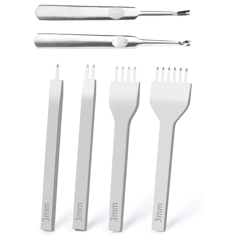 Leather Hole Punches 1+2+4+6 Prong DIY Diamond Lac... – Grandado